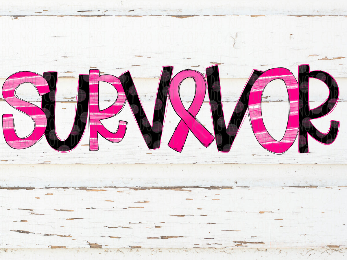 Survivor- Breast Cancer Awareness – 2 Moons Custom Designs