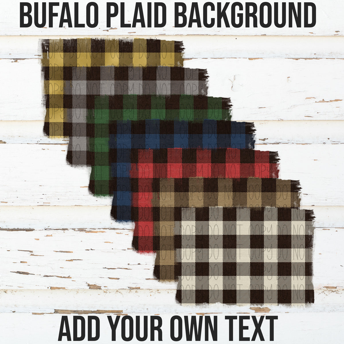 Buffalo Plaid Backgrounds- Add your own text – 2 Moons Custom Designs