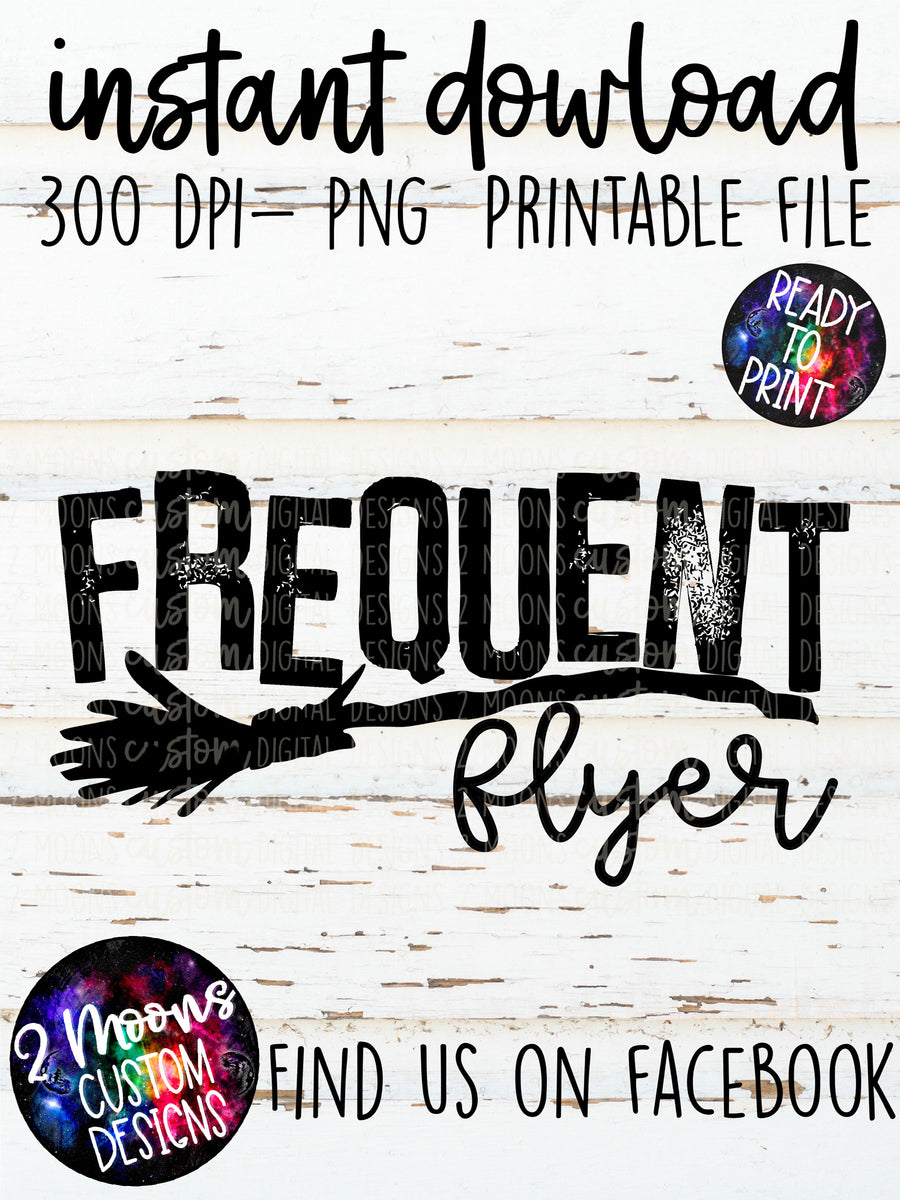 Frequent Flyer- Halloween Design – 2 Moons Custom Designs